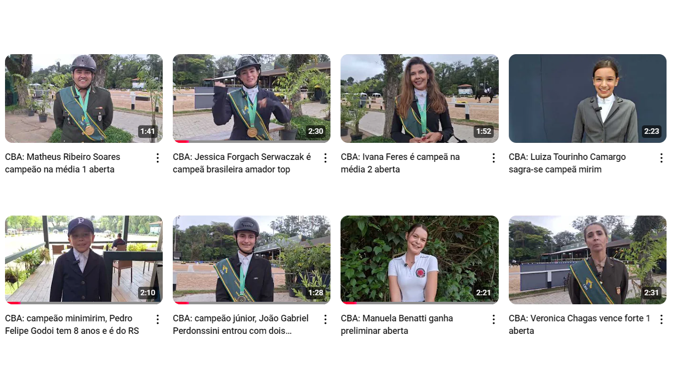 CBA pelo olhar dos amadores campeões: confira as entrevistas em vídeo ...